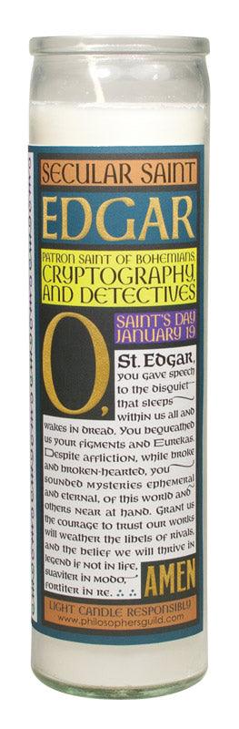 Edgar Allan Poe Secular Saint Candle | Smart and Funny Gifts by UPG – The Unemployed ...