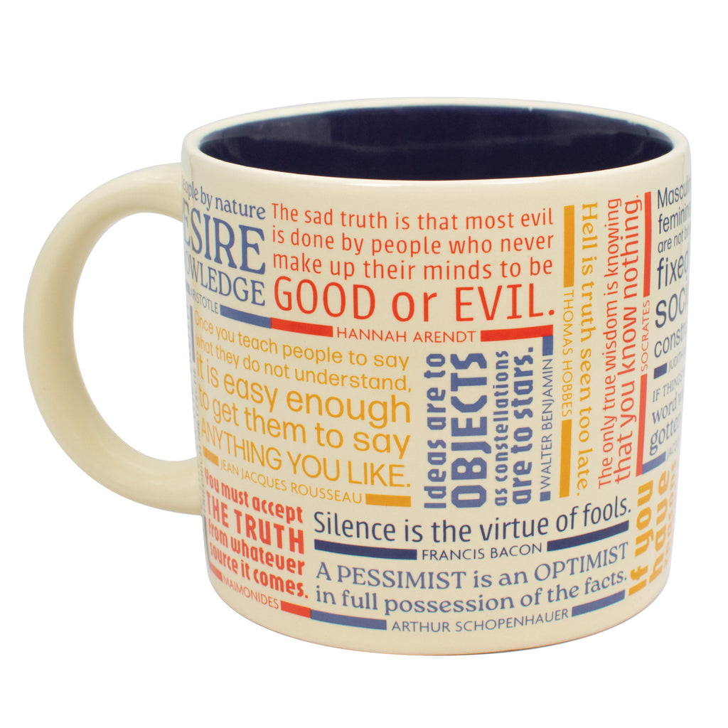 I Drink Therefore I Am (Philosophy) Quote Mug – The Unemployed ...