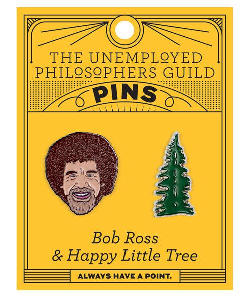 Bob Ross Enamel Pin Set | Smart and Funny Gifts by UPG – The Unemployed ...